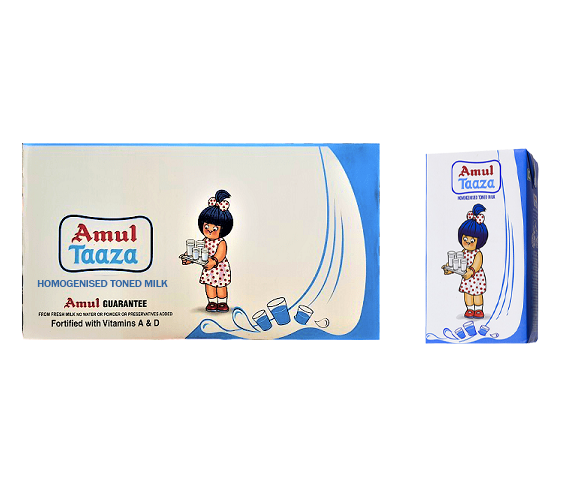 Amul Taaza Full Cream UHT Milk 12 x 1 L Online in Singapore | Amul ...