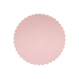 Redman Cake Board 8" Round Wavy Pink - 5Pcs