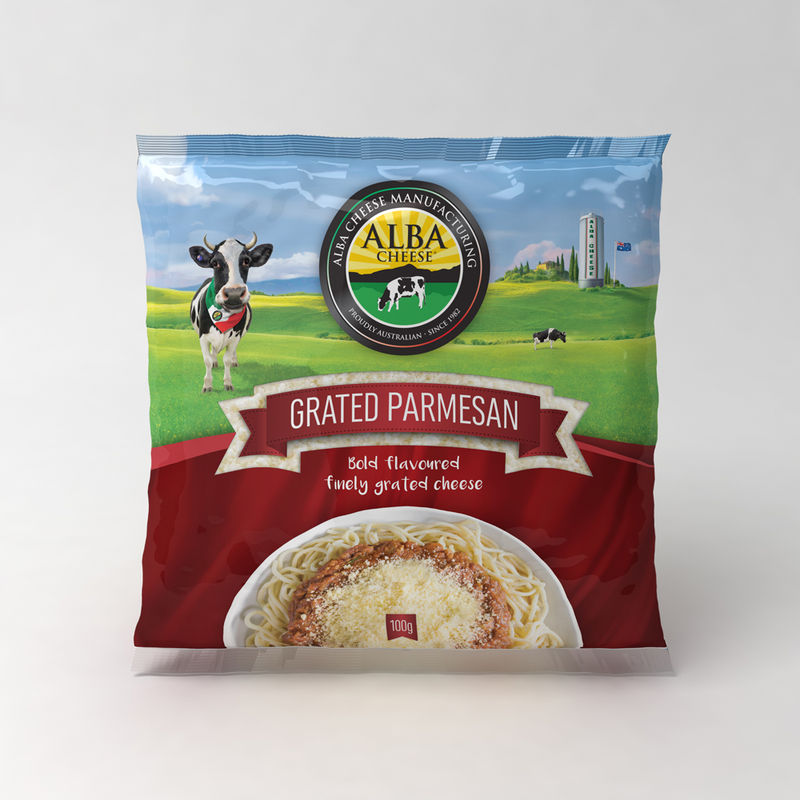 Alba Parmesan Grated Cheese - 100 G