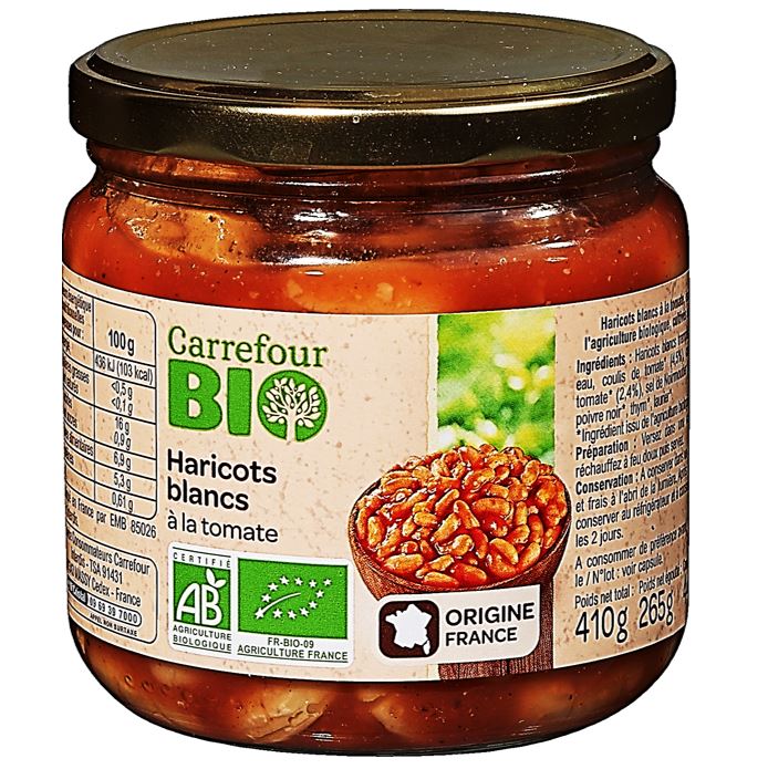 Carrefour Organic Baked Beans - 410 G
