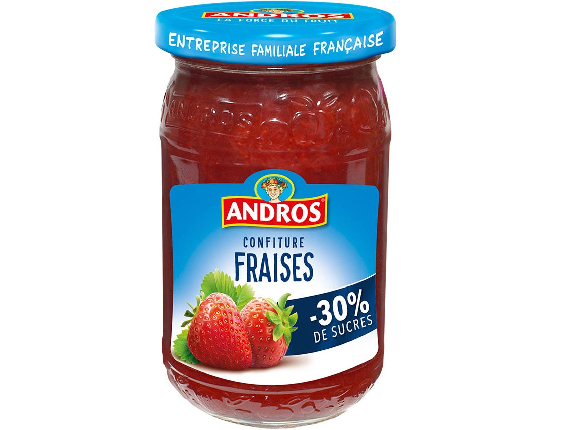 Andros Low Sugar Strawberry Jam - 350 G