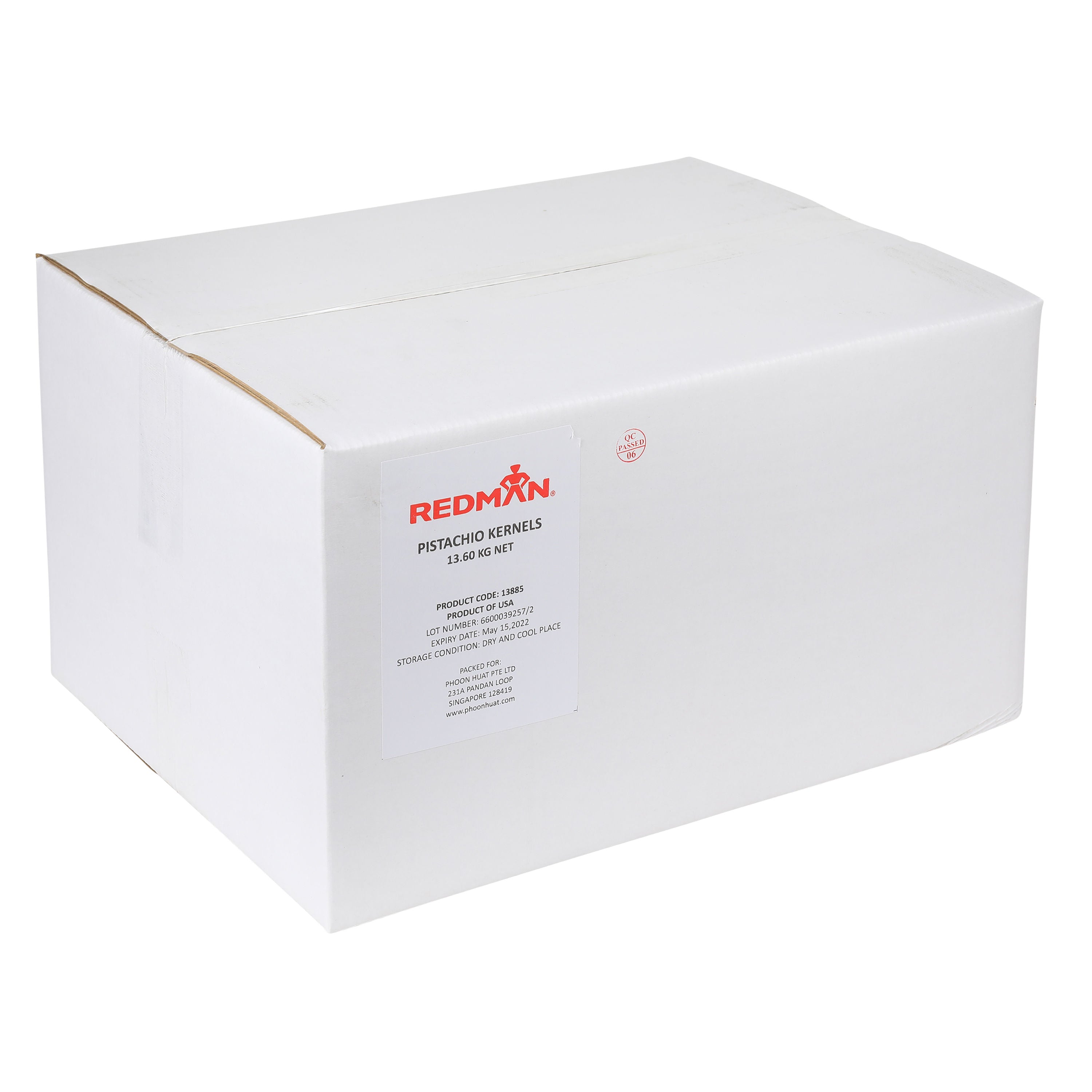 Redman Pistachio Kernel/Redman 30Lb - 1 Pc