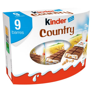 Kinder Chocolate Cereal Country Bars - 9Pc