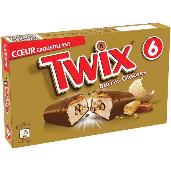 Twix Crispy Heart Ice Cream Bars - 205 G
