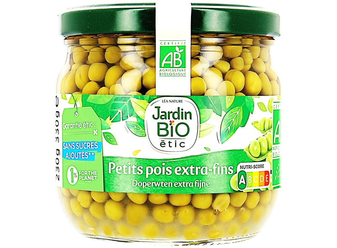 Jardin Bio Extra Fine Peas - 330 G