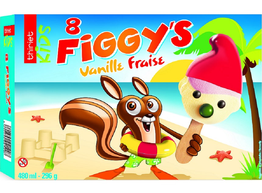 Thiriet Figgys Vanilla-Strawberry 296G - 8Pc