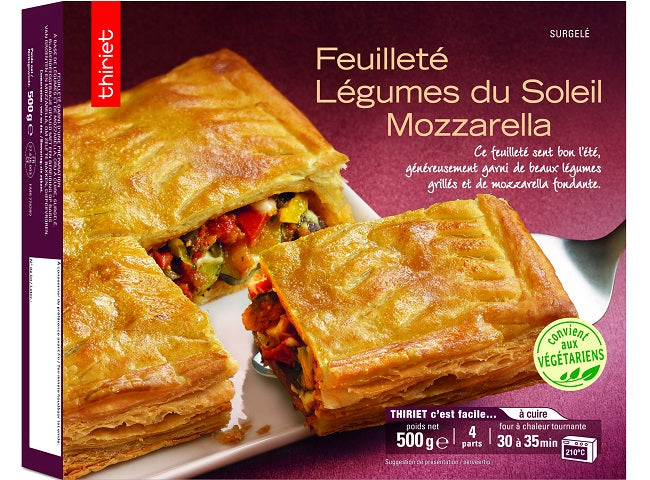 Thiriet Savoury Puff Pastry Tart Mediterranean Veg-Mozza 500G 4 - Port