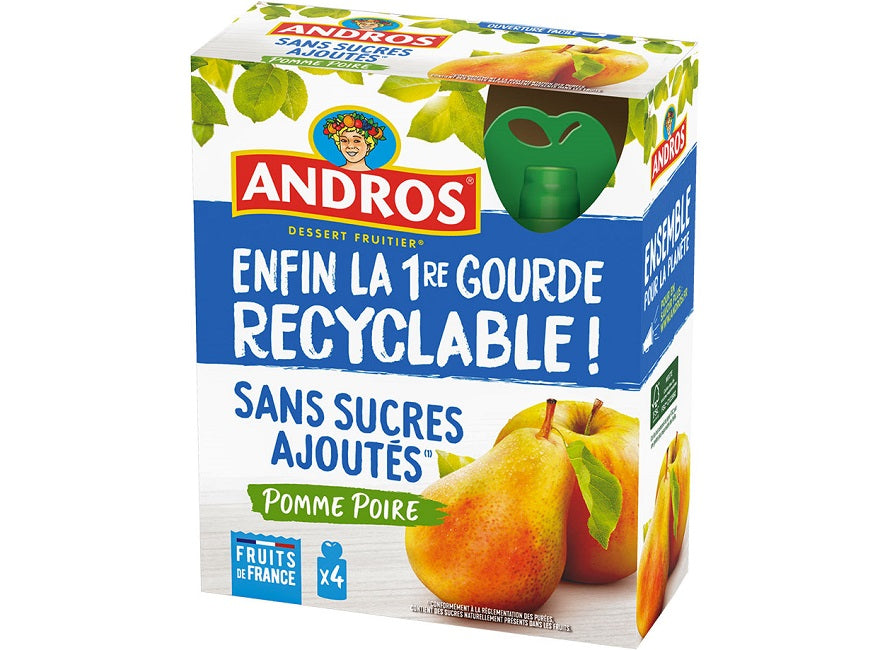 Andros Apple And Pear Gourds - 90 G