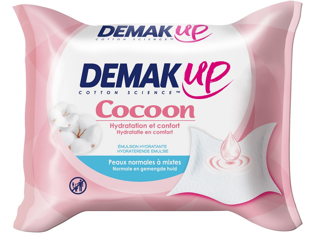 Demak Up Cocoon Normal Make-Up Wipes - 25Pc