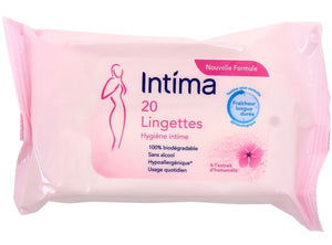 Intima Intimate Wipes Witch Hazel - 20Pc