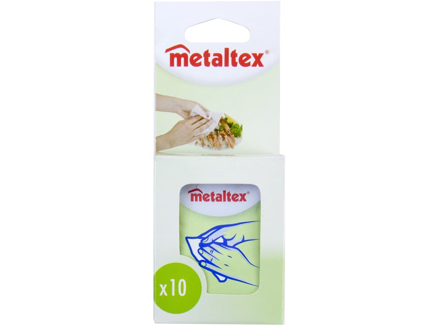Metaltex Fresh Lemon Finger Rinse Pouches - 10Pc