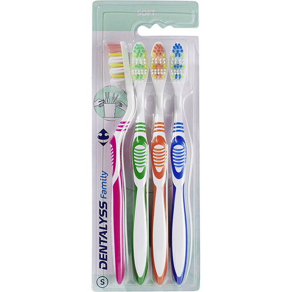 Carrefour Soft 4 Seasons Toothbrushes - 4Pc