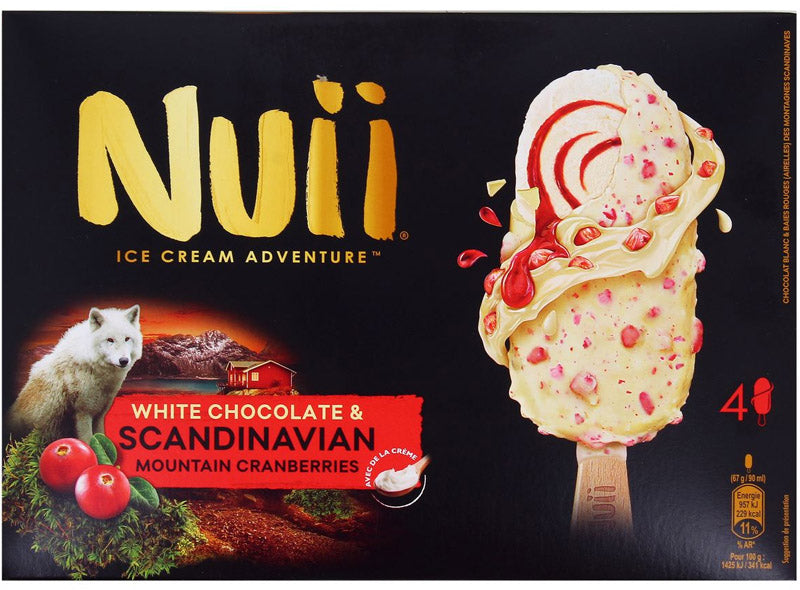 Nuii White Choc Red Berry Ice Stick - 90Ml
