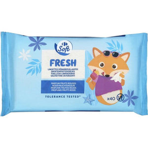Carrefour Baby Wash Cloths - 40Pc