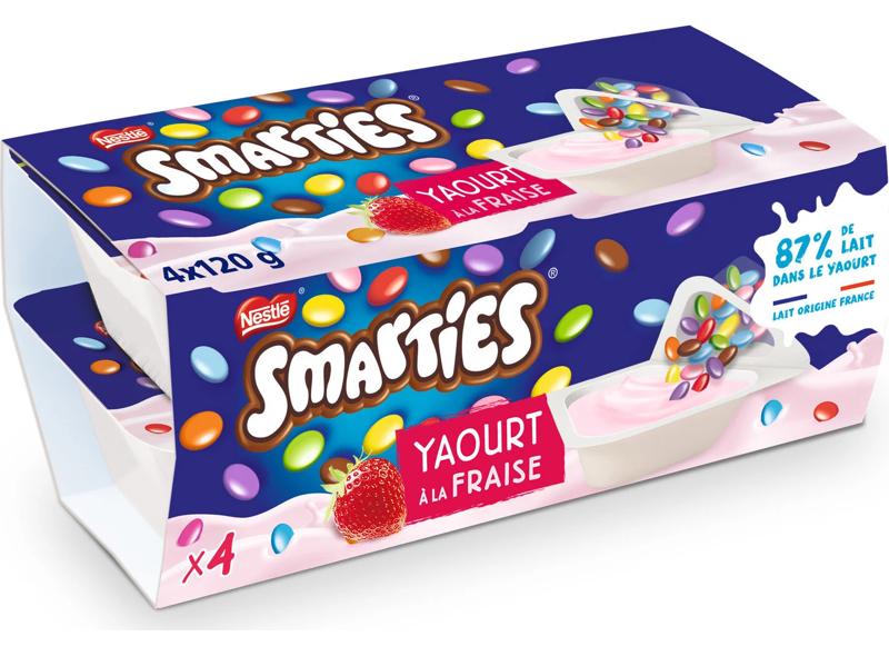 Nestle Smarties Straw Drink Yogurt - 120 G