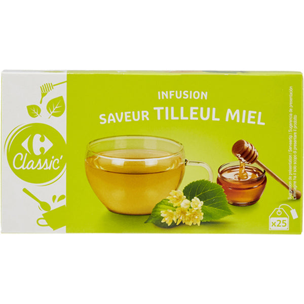 Carrefour Linden Honey Herbal Tea - 25Pc