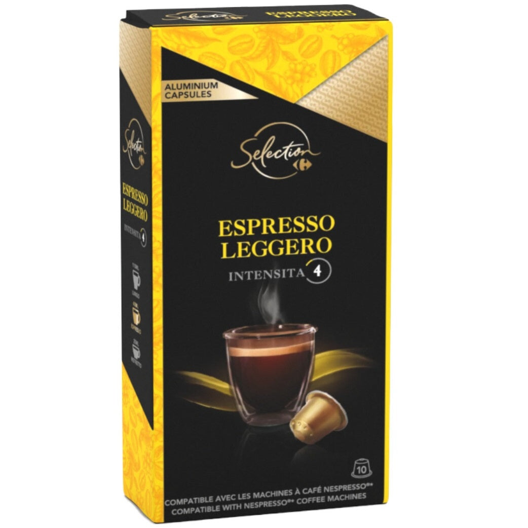 Carrefour Mild Espresso Coffee Capsules - 10Pc