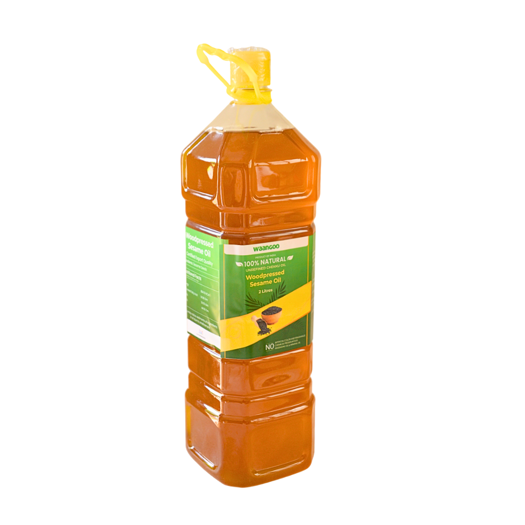 Waangoo Natural Chekku Cold Pressed Sesame/ Gingelly Oil - 2 L