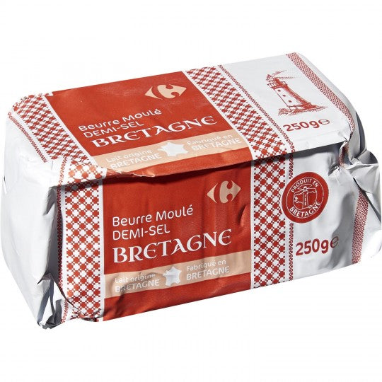 Carrefour Moulded Salted Bretagne Butter - 250 G