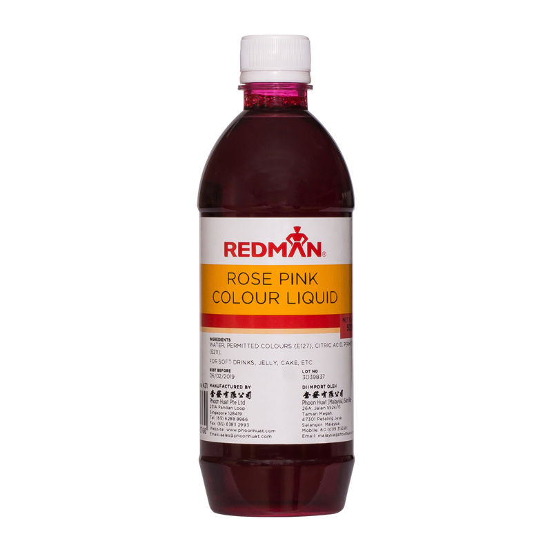 Redman Rose Pink Colour Liquid - 500 Ml