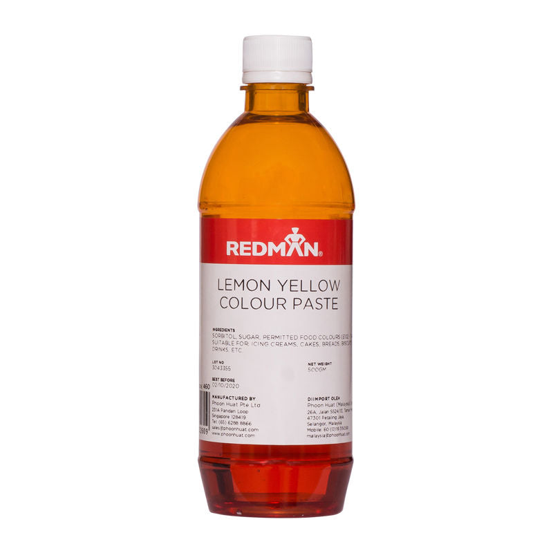 Redman Lemon Yellow Colour Paste - 500 G