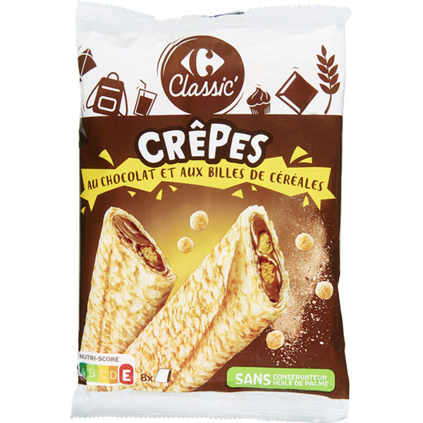 Carrefour Choco Cereal Crepes Pastry - 256 G