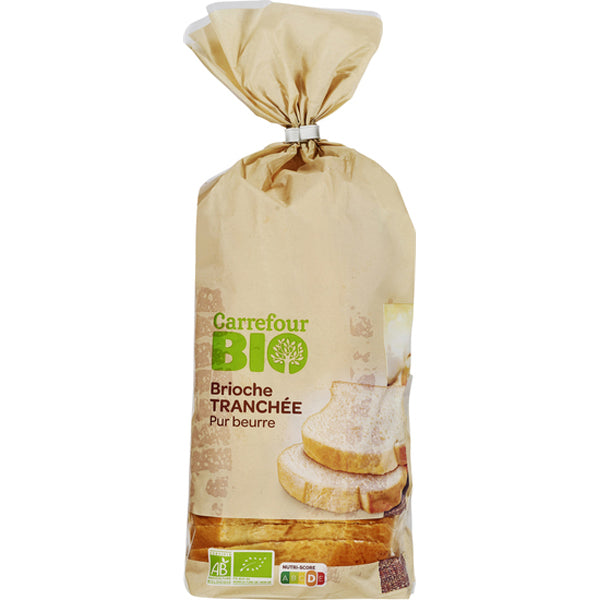 Carrefour Org Sliced Brioche Bread - 400 G