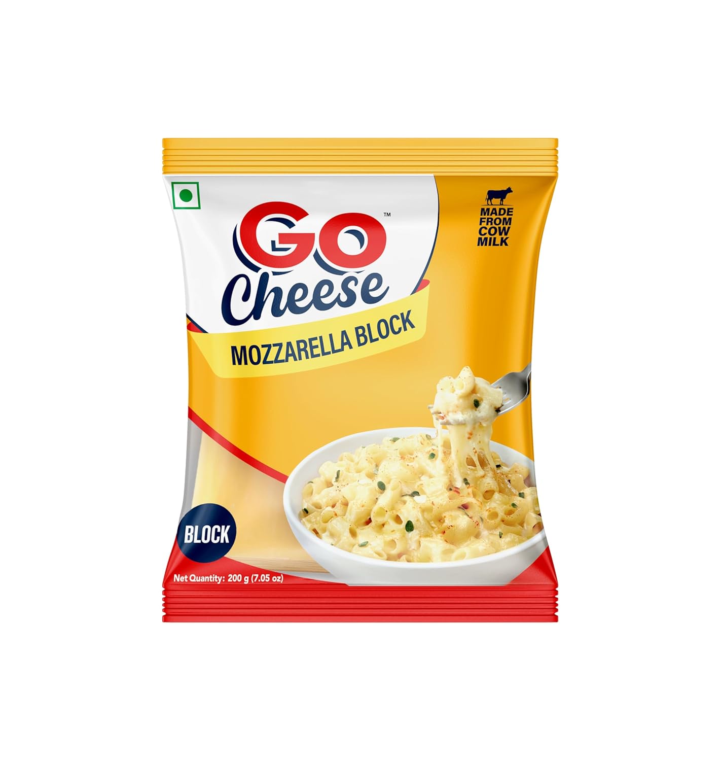 Go Gowardhan Mozzarella Cheese Block - 200 g