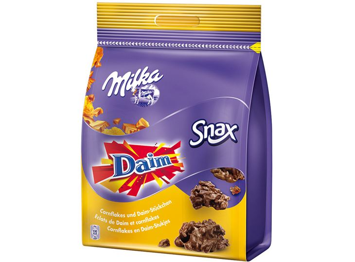 Milka Daim And Chocolate Snax - 145 G