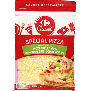 Carrefour Grated For Pizza Cheese - 150 G