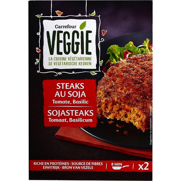 Carrefour Vegan Soya Tomato Patty Snack - 100 G
