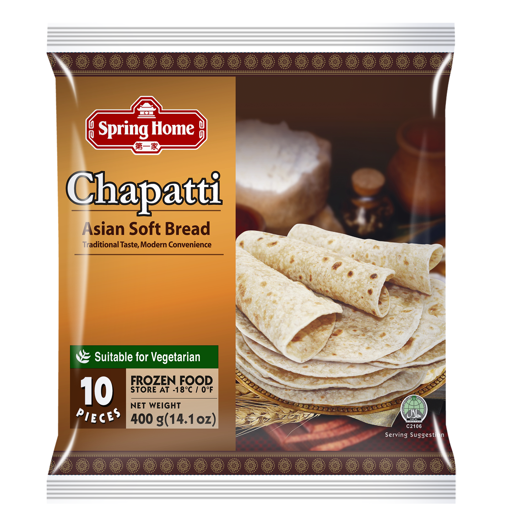 Spring Home Chapatti - 400 g (10pcs)