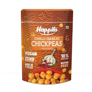 Happilo Premium Super Snack Chilli Garlic Chickpeas Crunchy and Delici