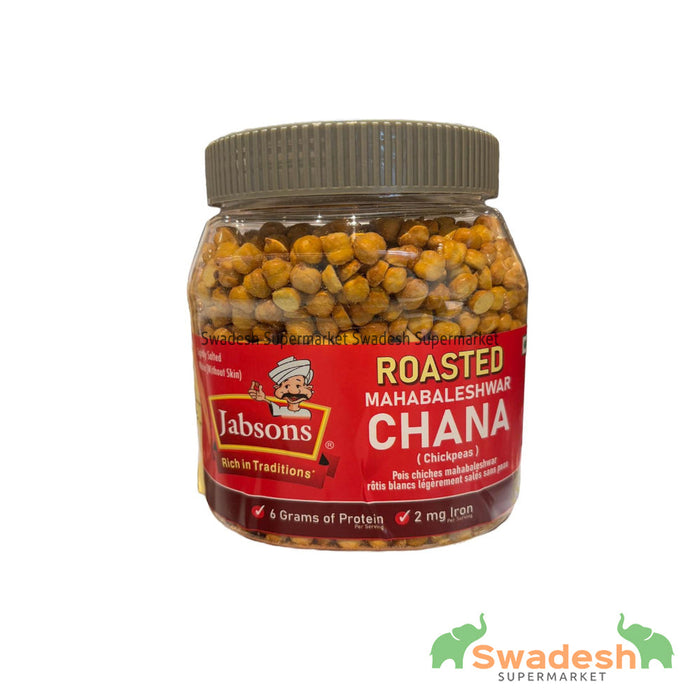 Jabsons Roasted Mahabaleshwari Chana Without Skin Jar - 400g