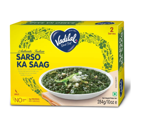 VADILAL Sarson Ka Saag Frozen (Premium Quality) - 284 g
