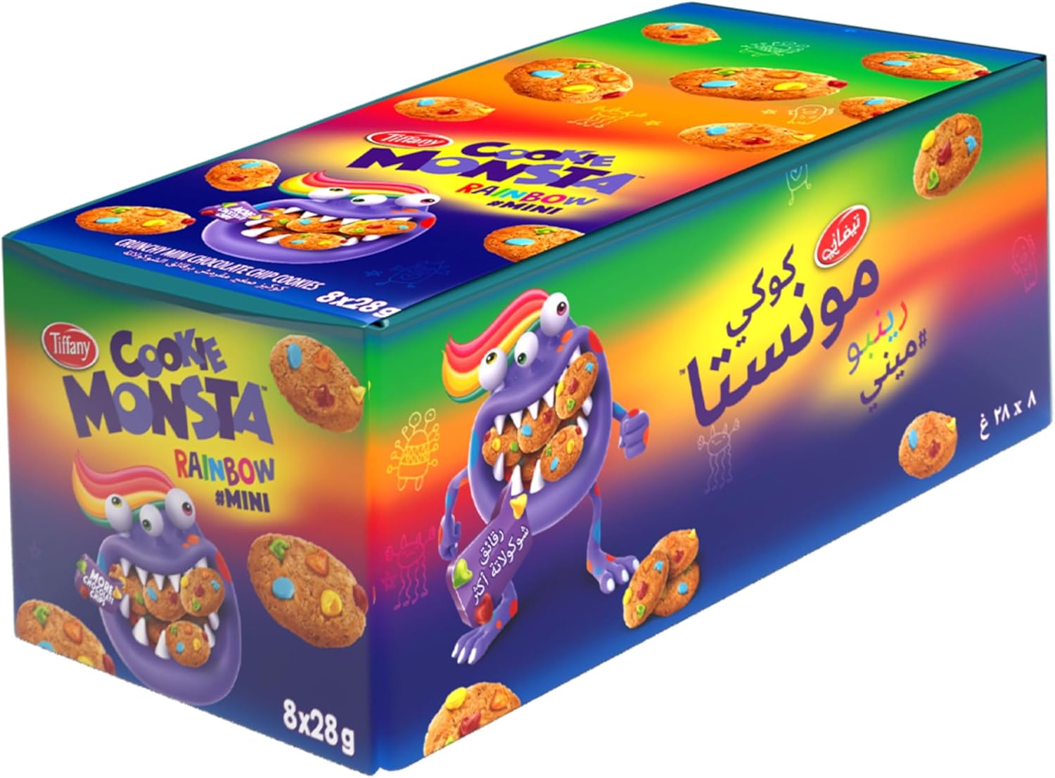 Tiffany Monsta Rainbow Mini Cookies - 256 g