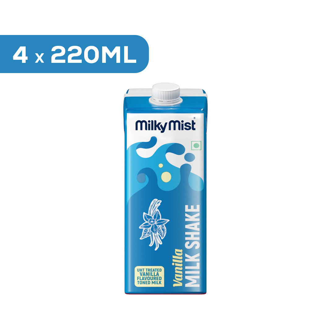 Milky Mist Milk Shake Vanilla - 4 x 220 ml