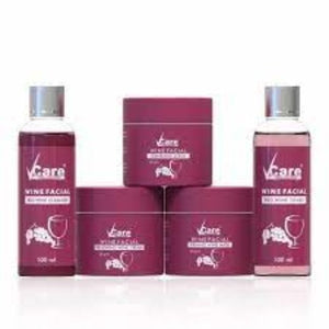 Vcare Facial Kit for Women Skin Care Firming Wine mask for Glowing Ski