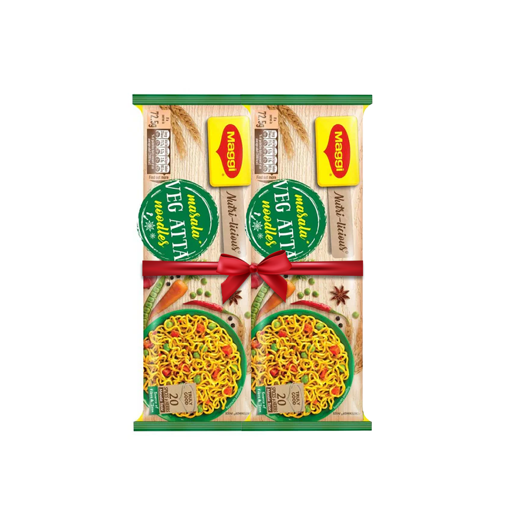 [BUNDLE DEAL] Maggi Veg Atta Noodles (India) - 2 x 290 g