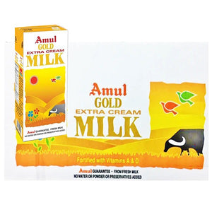 Amul Gold Extra Cream UHT Milk 12 x 1 L Online in Singapore | Amul Gold ...