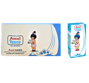 Amul Taaza Full Cream UHT Milk 12 x 1 L Online in Singapore | Amul ...