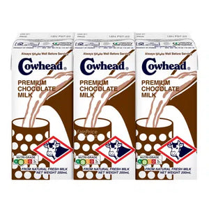 Cowhead UHT Milk Chocolate - 3 x 200 ml