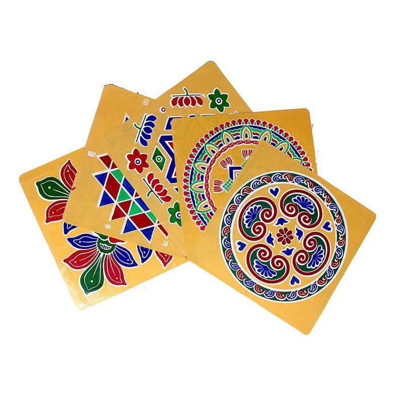 Kolam Sticker Color Medium - Set of 3