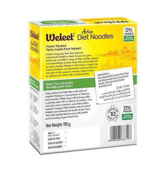 Weleet Active Diet Little Millet Moringa Noodles - 192 g