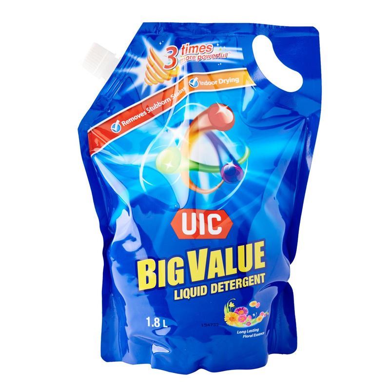 UIC Big Value Long Lasting Floral Essence Liquid Detergent Refill - 1.