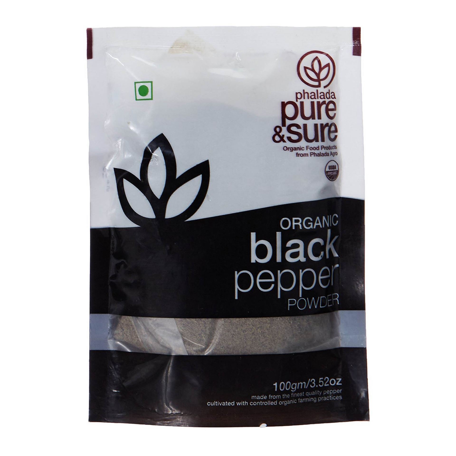 Phalada Pure & Sure Organic Black Pepper Powder - 100 g