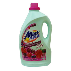 Attack Perfume Plus Fruity Liquid Detergent - 3.6 Kg