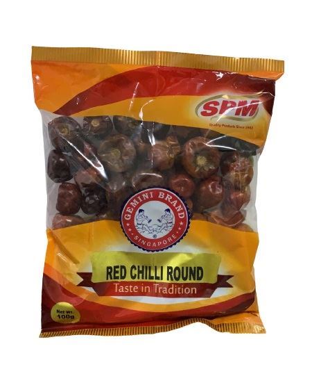 SPM Gemini Brand Dried Red Chilli Round - 100 g