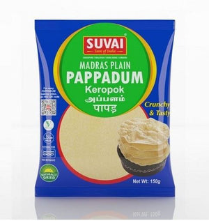 Suvai Madras Plain Pappadum (Appalam) - 150 g