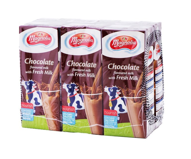 F&N Magnolia UHT Packet Milk Chocolate 6 x 200 ml Online in Singapore ...